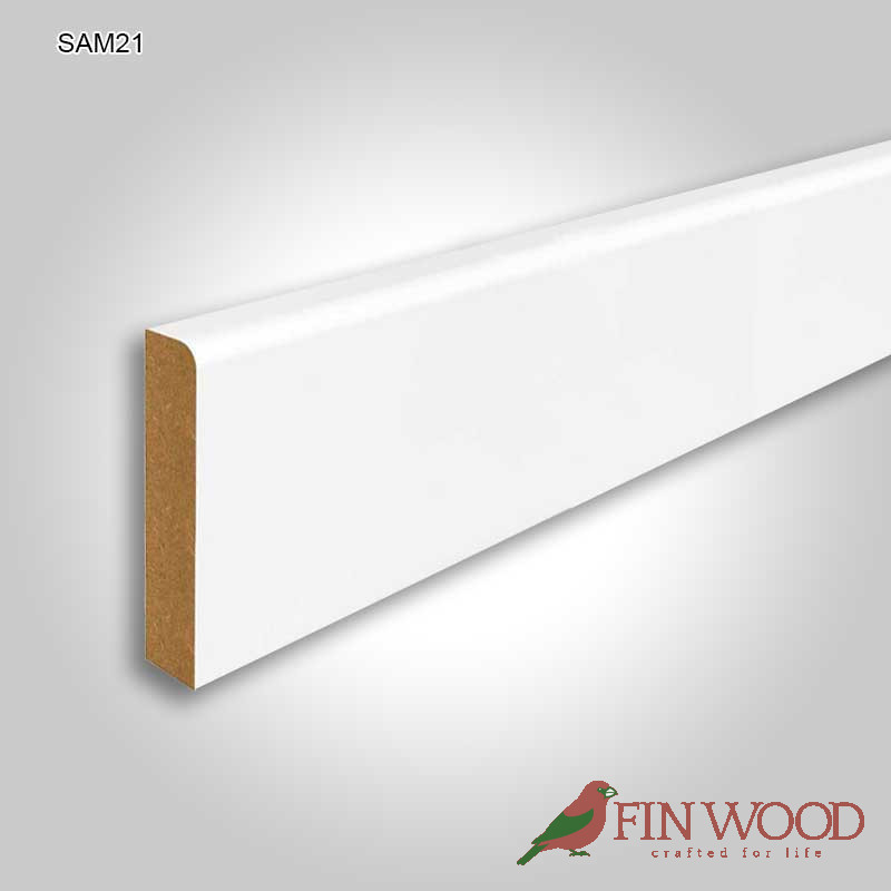 MDF Round skirting white primed 144mm #CraftedForLife