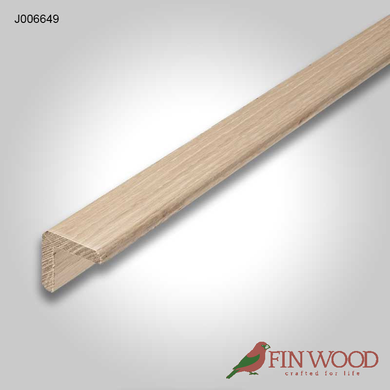 Stair Lipping - solid natural Oak #CraftedForLife